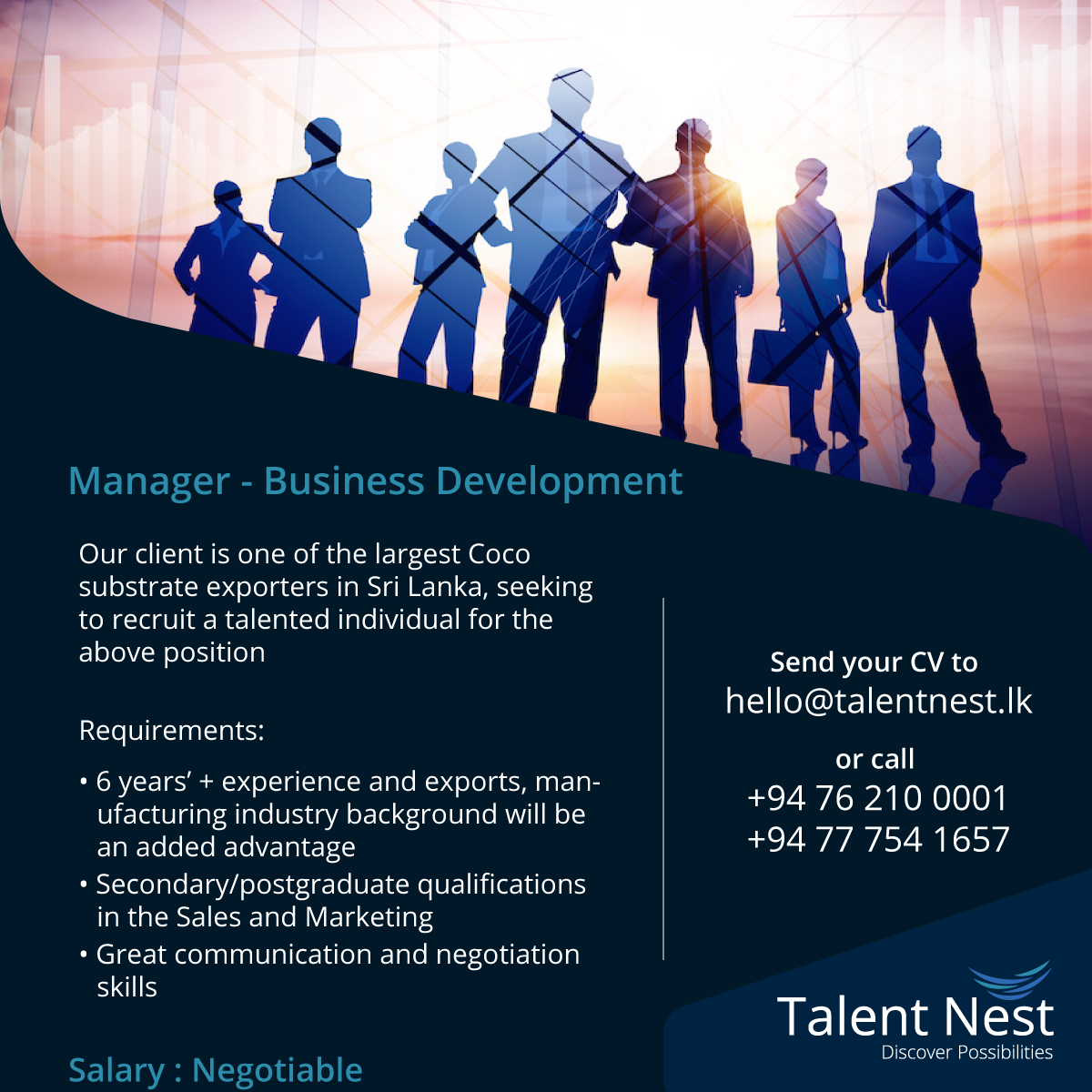 Manager – Business Development – Talent Nest